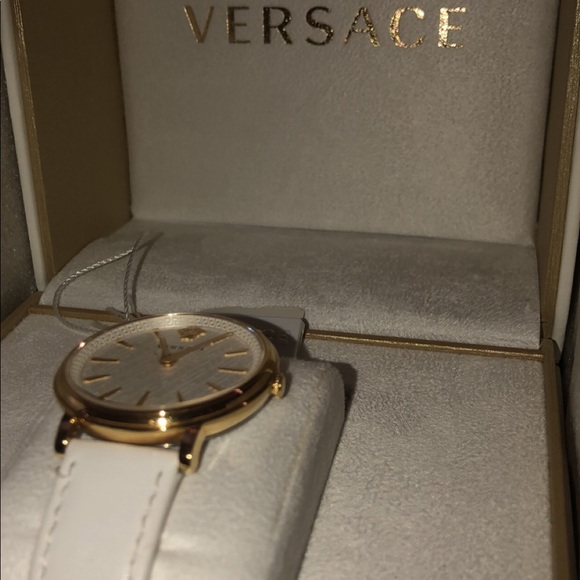 Versace | Accessories | Versace Vcircle White Watch | Poshmark